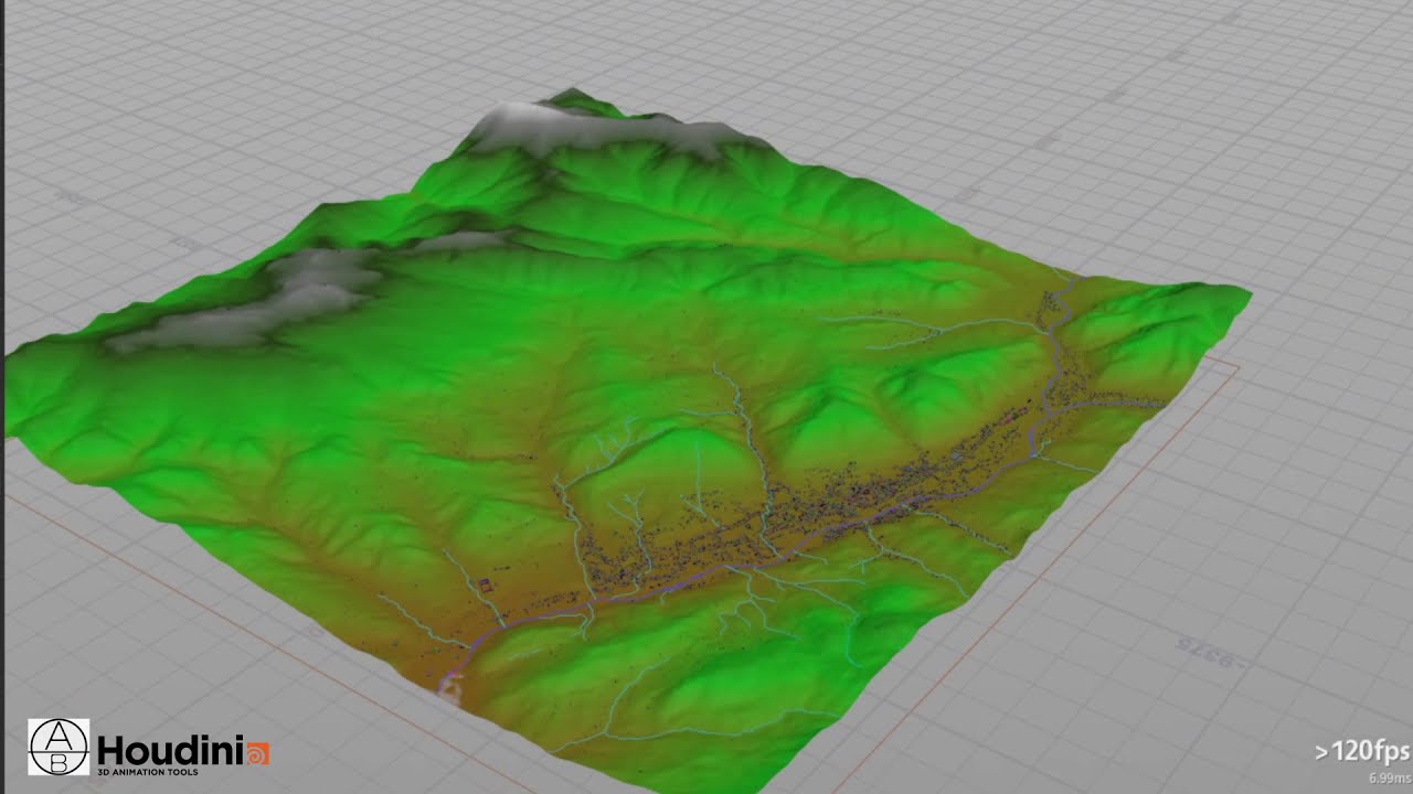 Houdini Mapbox test - YouTube
