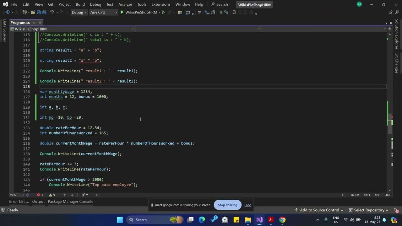 C# Session 4 - YouTube