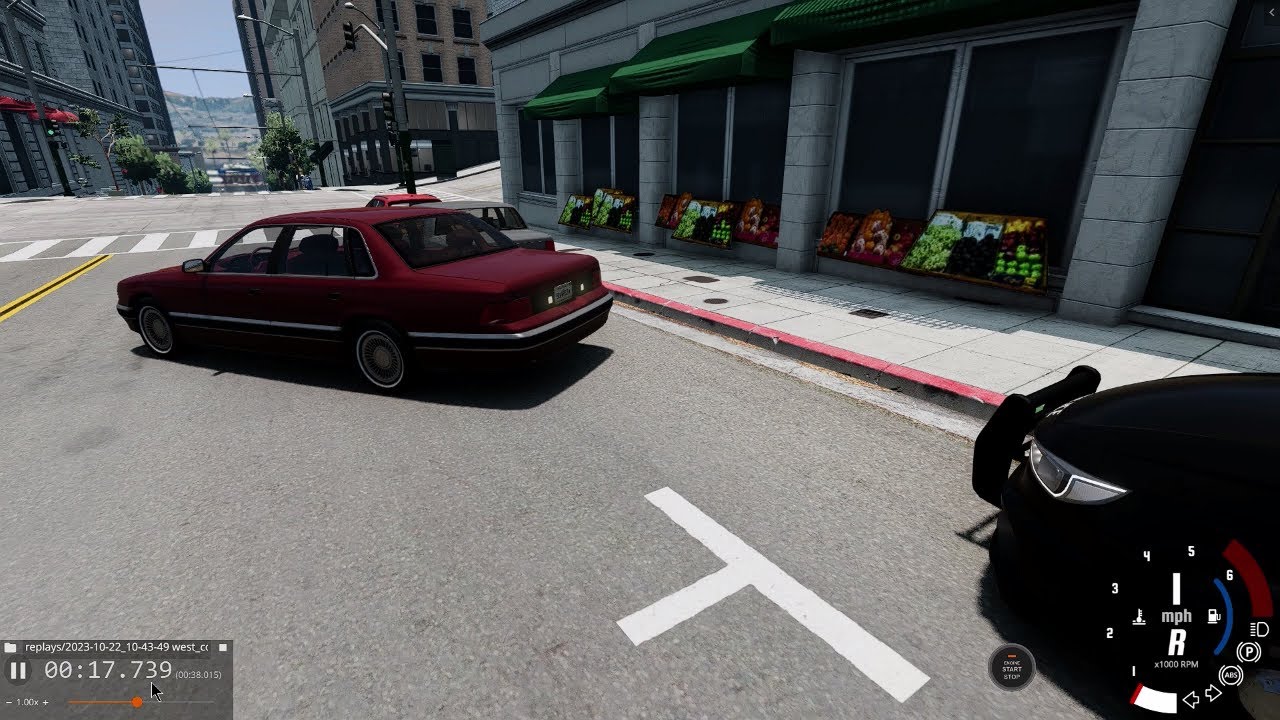 Practicing Parallel Parking in BeamNG. Drive. - YouTube