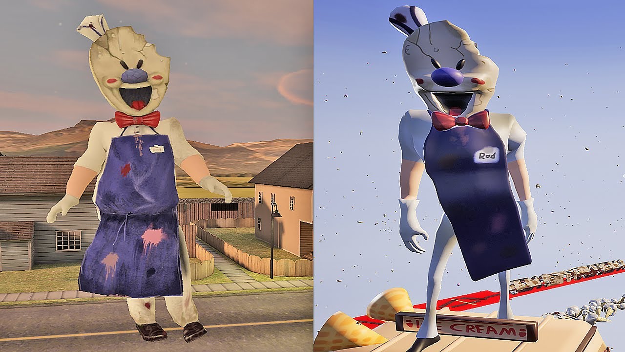 Funny moments in Ice Scream Horror Game || Experiments with Rod Episode ...