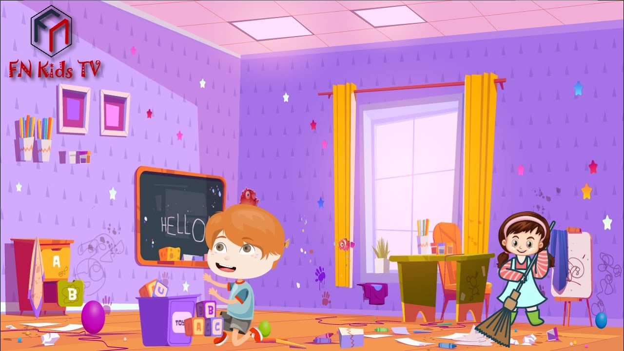 Clean Up The Room Song | Nursery Rhymes & Kids Song | @fnkidstv185 ...