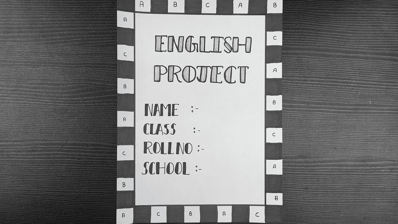 Border Design For English Project || Simple Border Designs For ...