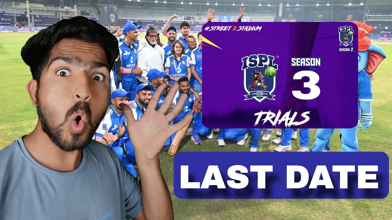 Ispl Season 3 Registration Last Date | Live Process #ispl2025 #cricket ...