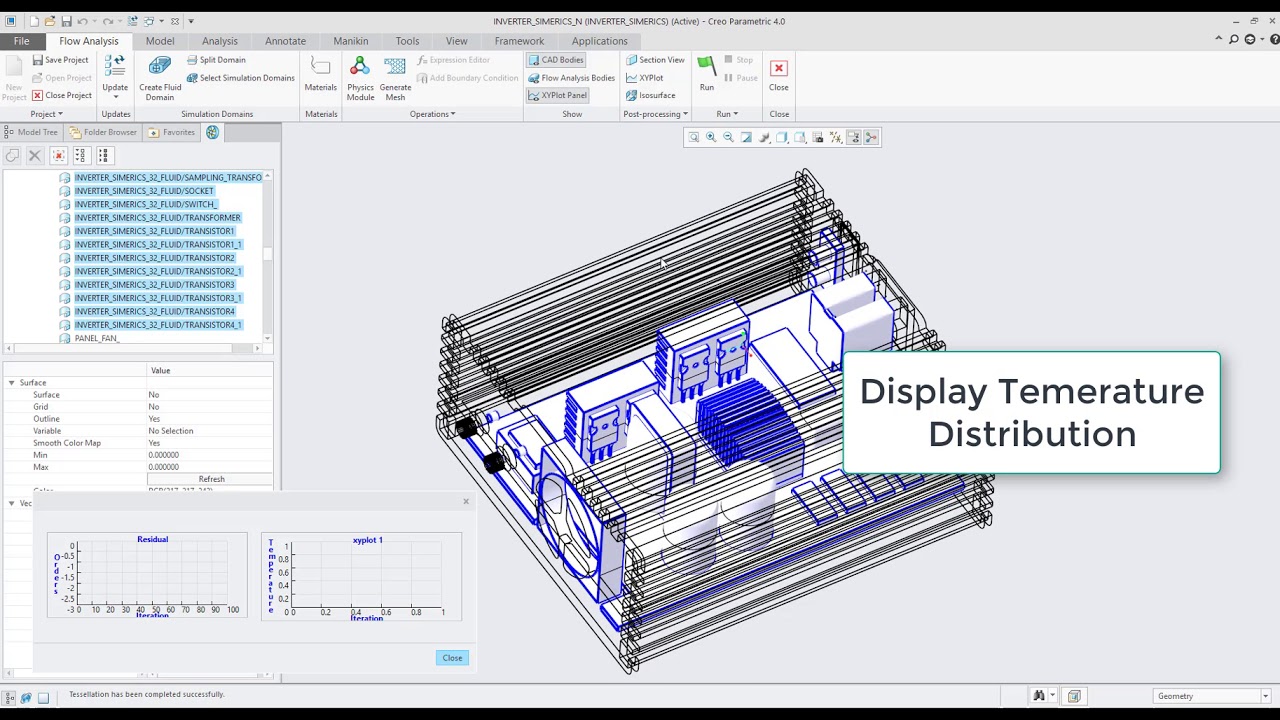 Creo Flow Simulation (SimericsMP embedded into Creo) - YouTube