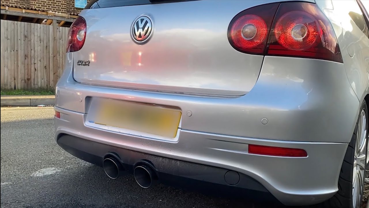 VW GOLF R32 MK5 INSTALLING/FITTING FULL 3INCH SCORPION EXHAUST - YouTube
