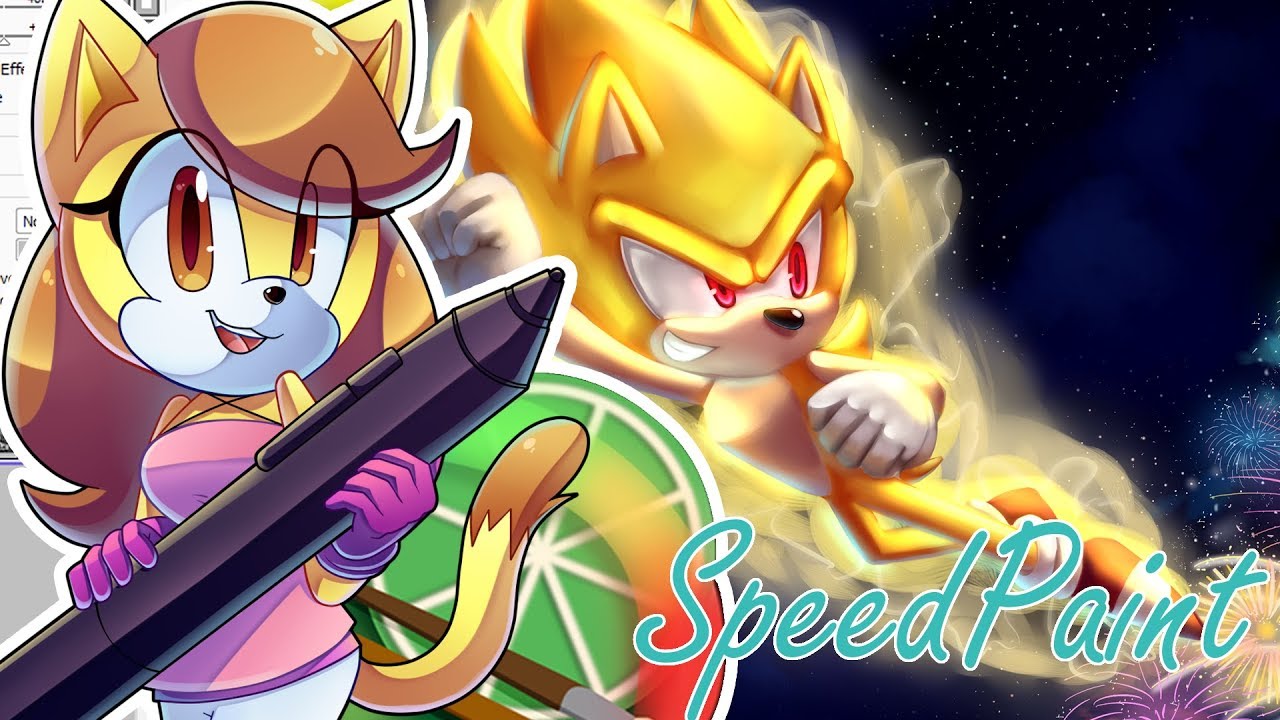 Super Sonic [SpeedPaint] - YouTube