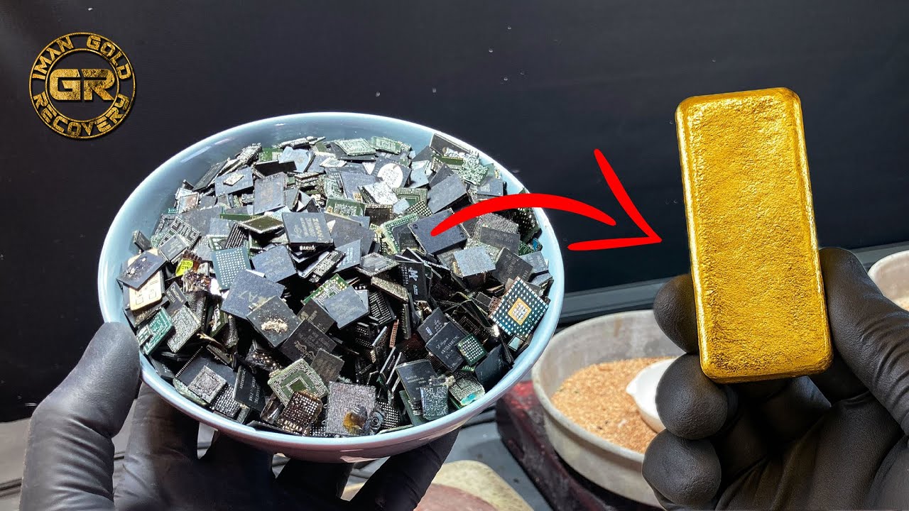 Gold Recovery from Mobile Phone ic Chips | Gold Recovery from 500 GR OF ...