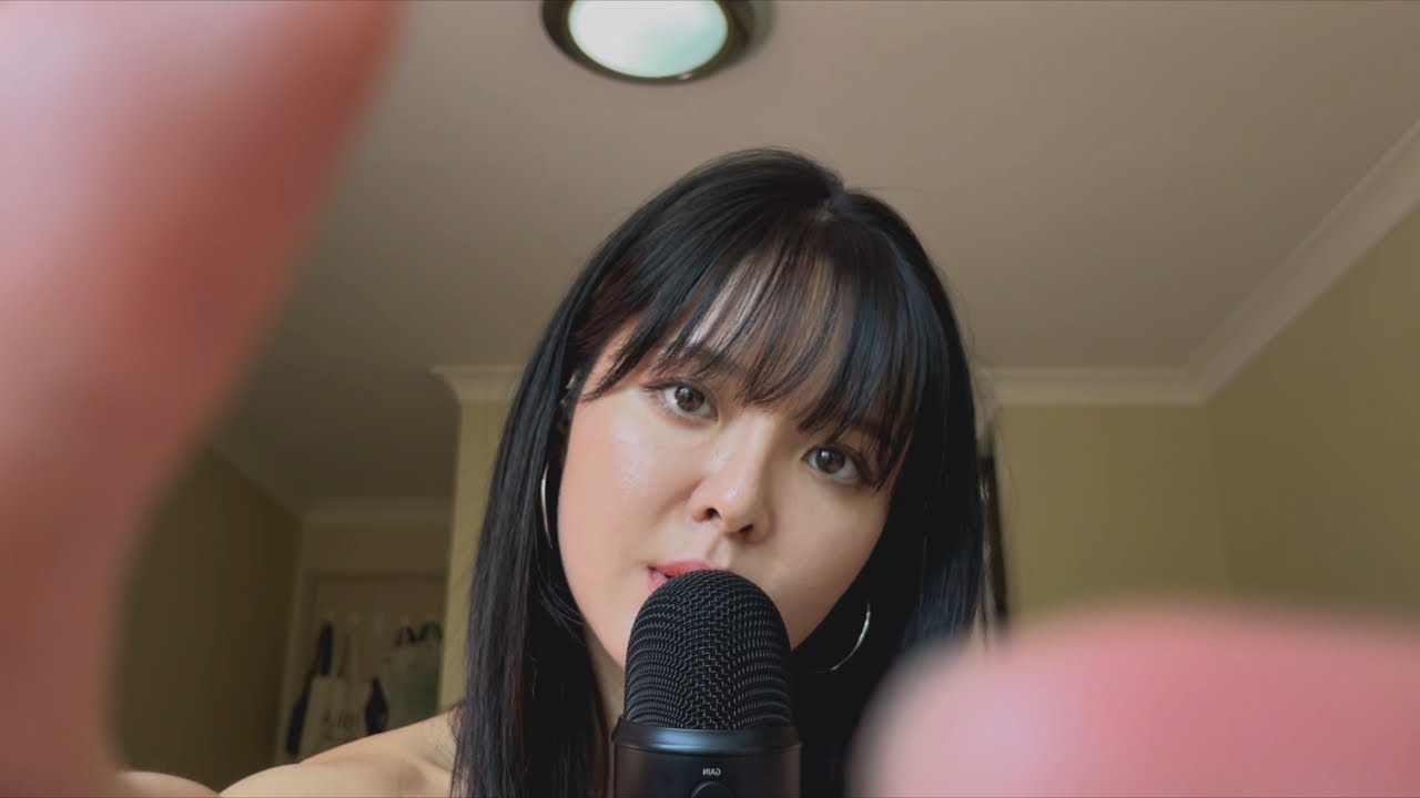 ASMR Touching Your Face + Mouth Sounds (Intense Personal Attention ️ ...