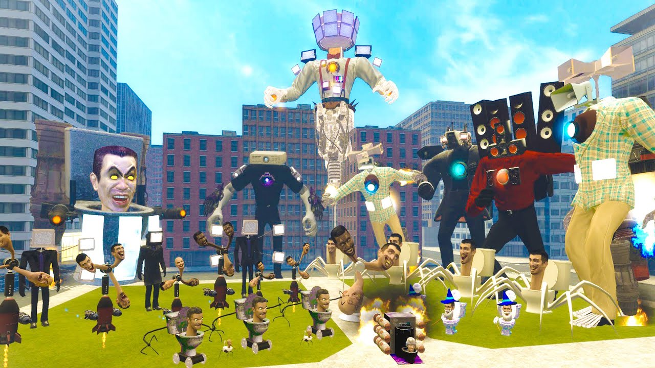 NEW MK2 MECHA TV MAN,ULTIMATE MECHA TV MAN BOSS VS ALL MECHA CAMERA MAN ...