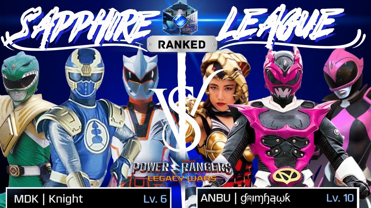 Power Rangers Legacy Wars | Ranked Sapphire League Battle | Blake ...