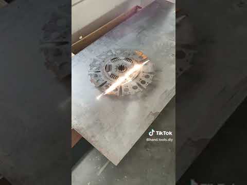 lazerle paslı metal taşlama