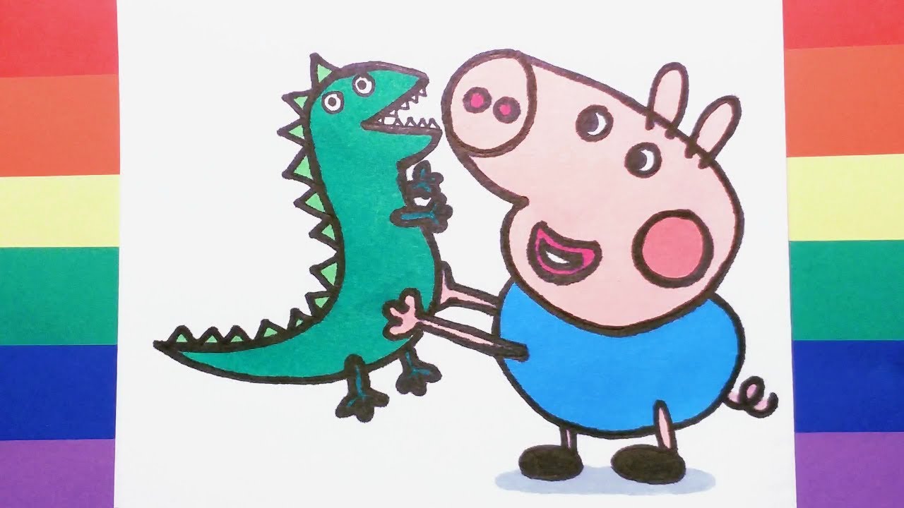 HOW TO DRAW GEORGE THE PIG-PEPPA PIG- (REQUEST) - YouTube