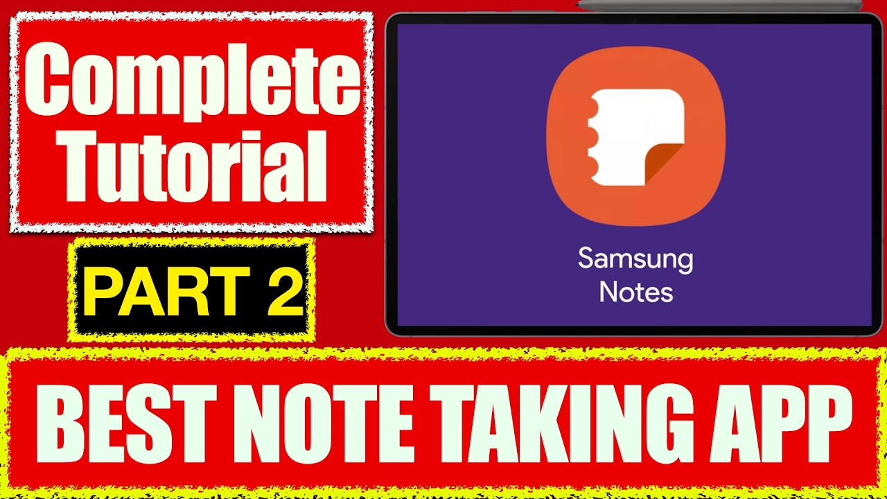How To Use Samsung Notes For Study on Samsung Tab S9 Fe (PART 2 ...