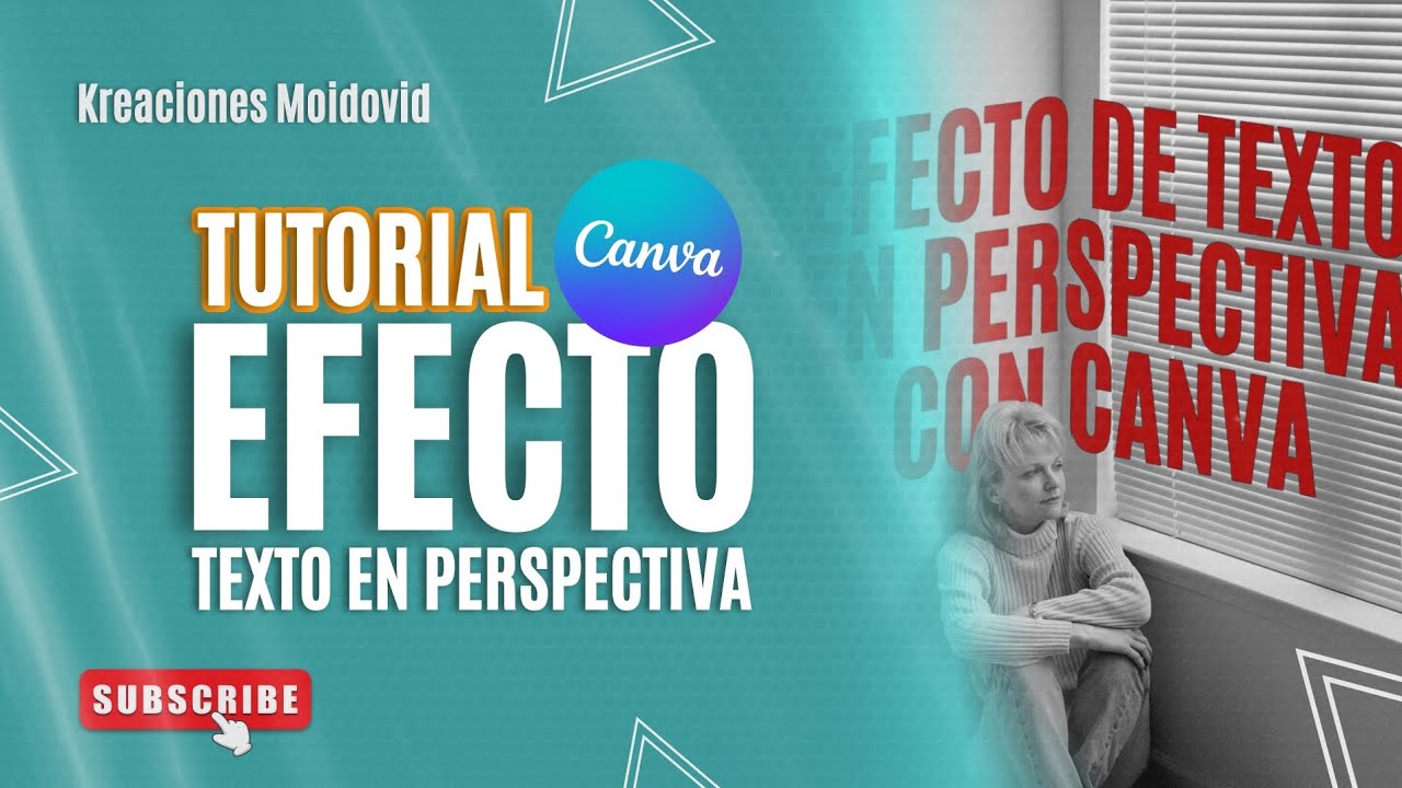 Efecto de TEXTO en perspectiva en CANVA / Tutorial de CANVA para efectos en tipografías 😎 - YouTube