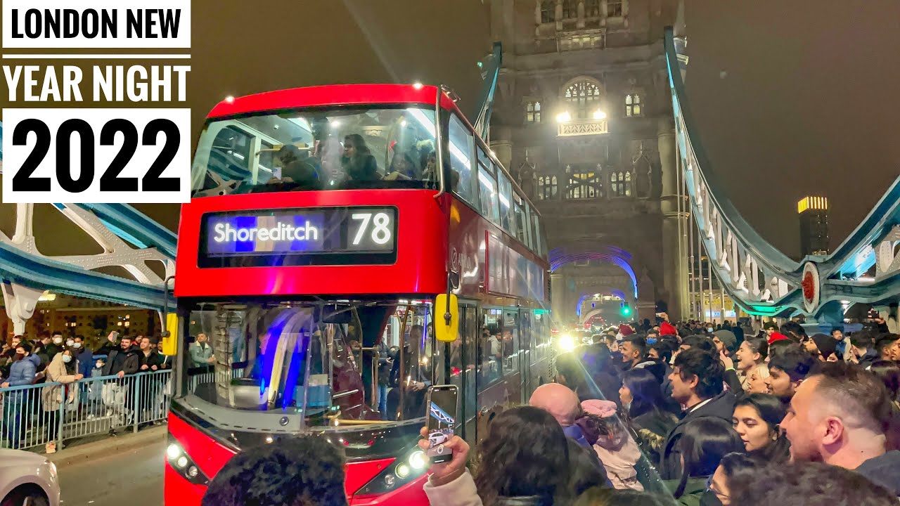 London New Year Evening Walk | Central London New Year Night |London ...