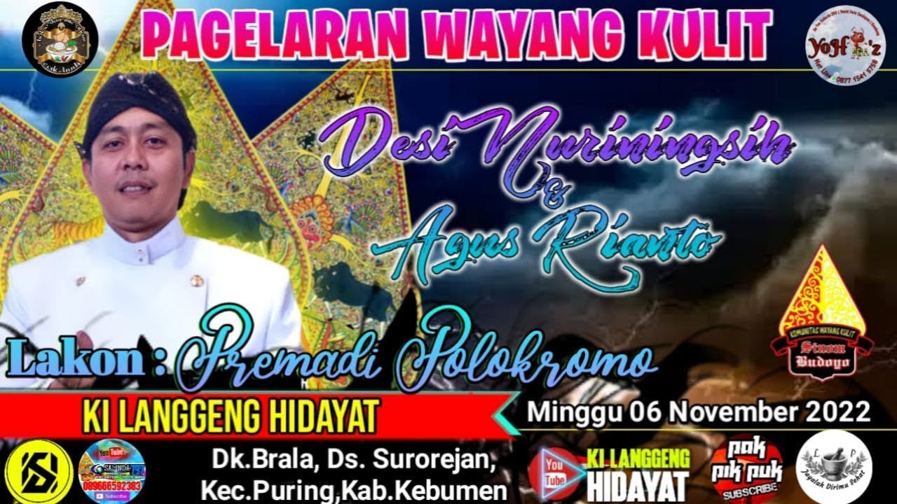 LIVE STREAMING WAYANG KULIT KI LANGGENG HIDAYAT - PERMADI PALAKRAMA ...