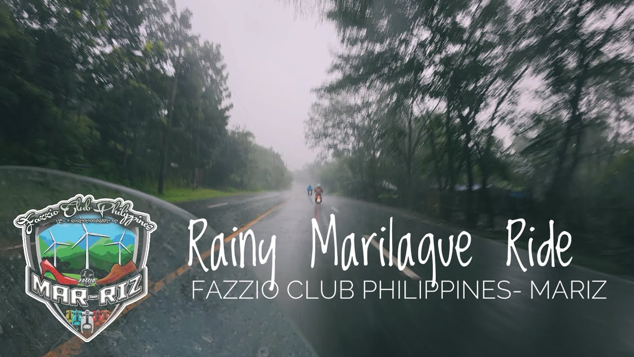Rainy MARILAQUE Ride with Fazzio Club Philippines MARIZ - YouTube