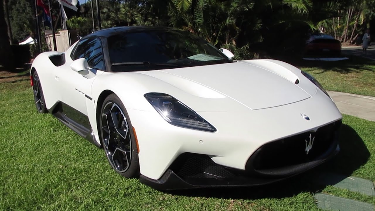 Brand New Matte White 2022 Maserati MC20 - YouTube