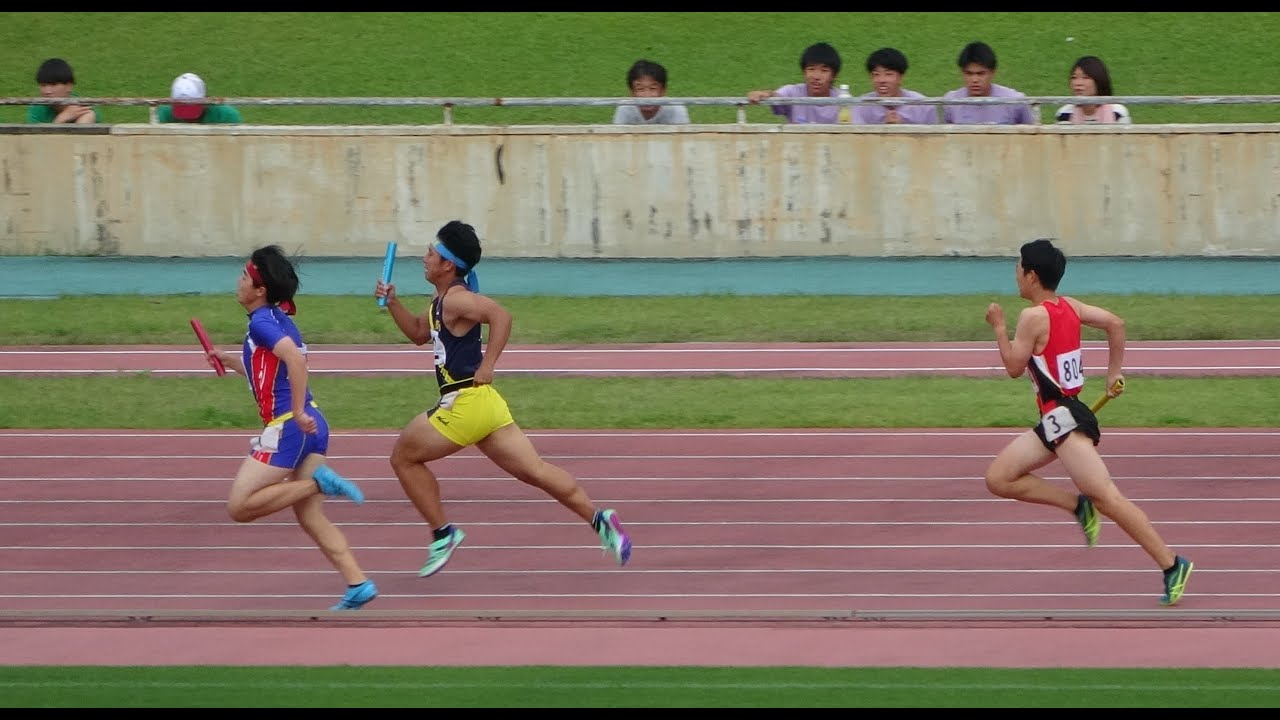 20240428 宮崎県高校ジュニア 男子4×400m決勝2組(HD）延岡商業：3'34"88 - YouTube