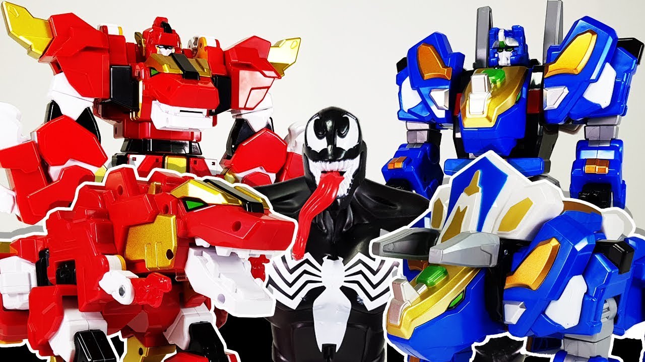 DinoCore Season 4 Evolution. Mega D Fighter Tyrannoi Transformation ...
