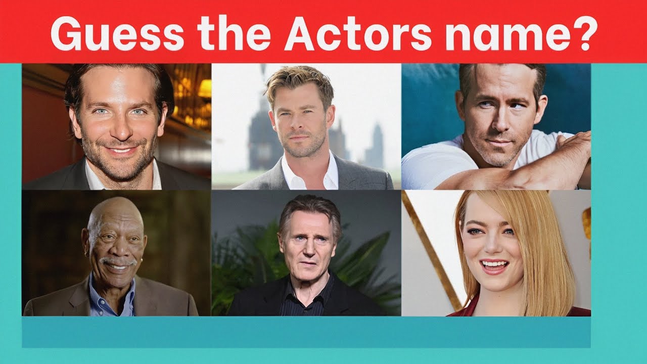 Guess the Actors Challenge| Can You Name Them All?|#quiz #puzzle - YouTube