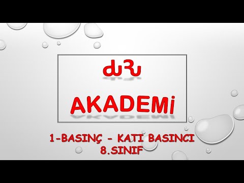 8.Sınıf Katı Basıncı LGS 2020 | ( Katılarda Basınç )