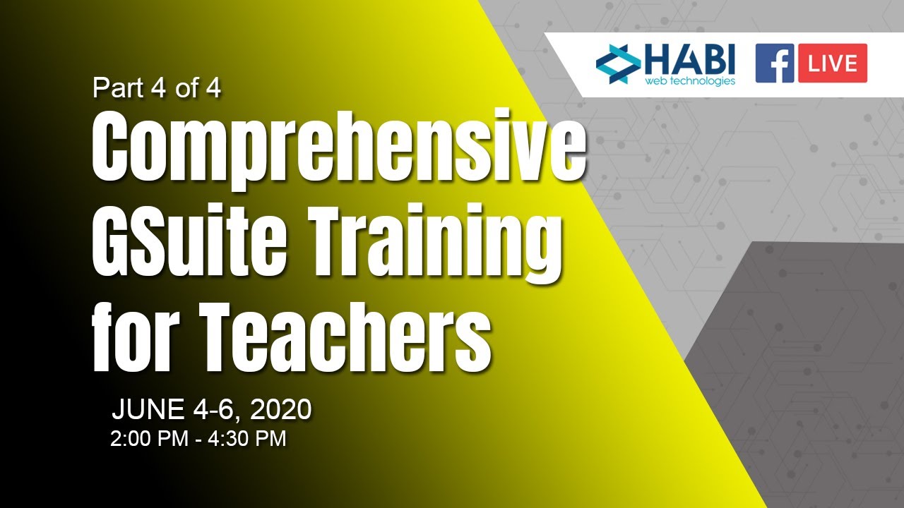 Comprehensive G Suite Training for Teachers - Part 3 of 4 - YouTube