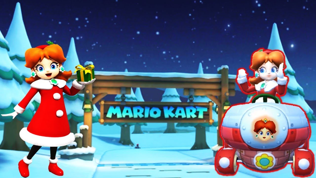 Mario Kart Tour Daisy Holiday Cheer Gameplay - YouTube