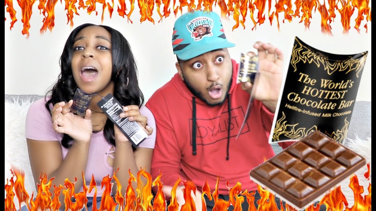 COUPLE TRIES THE WORLD'S HOTTEST CHOCOLATE BAR!!!! EXTREMELY HOT ...