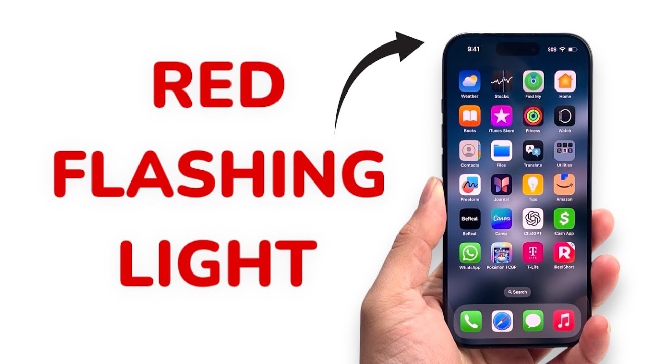 What Is The Red Flashing Light on iPhone? - YouTube