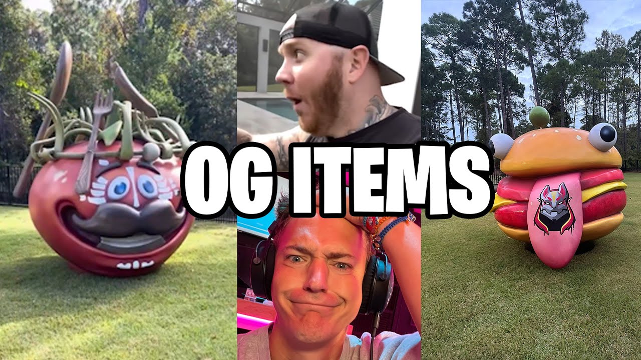 Fortnite Chapter 1 OG Real Life Items Showcase - YouTube