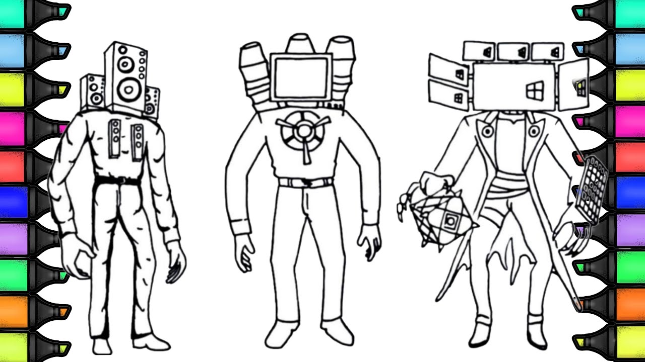 New Titan PC Man Mecha Boss - Drawing Titan SPEAKERMAN / How to ...