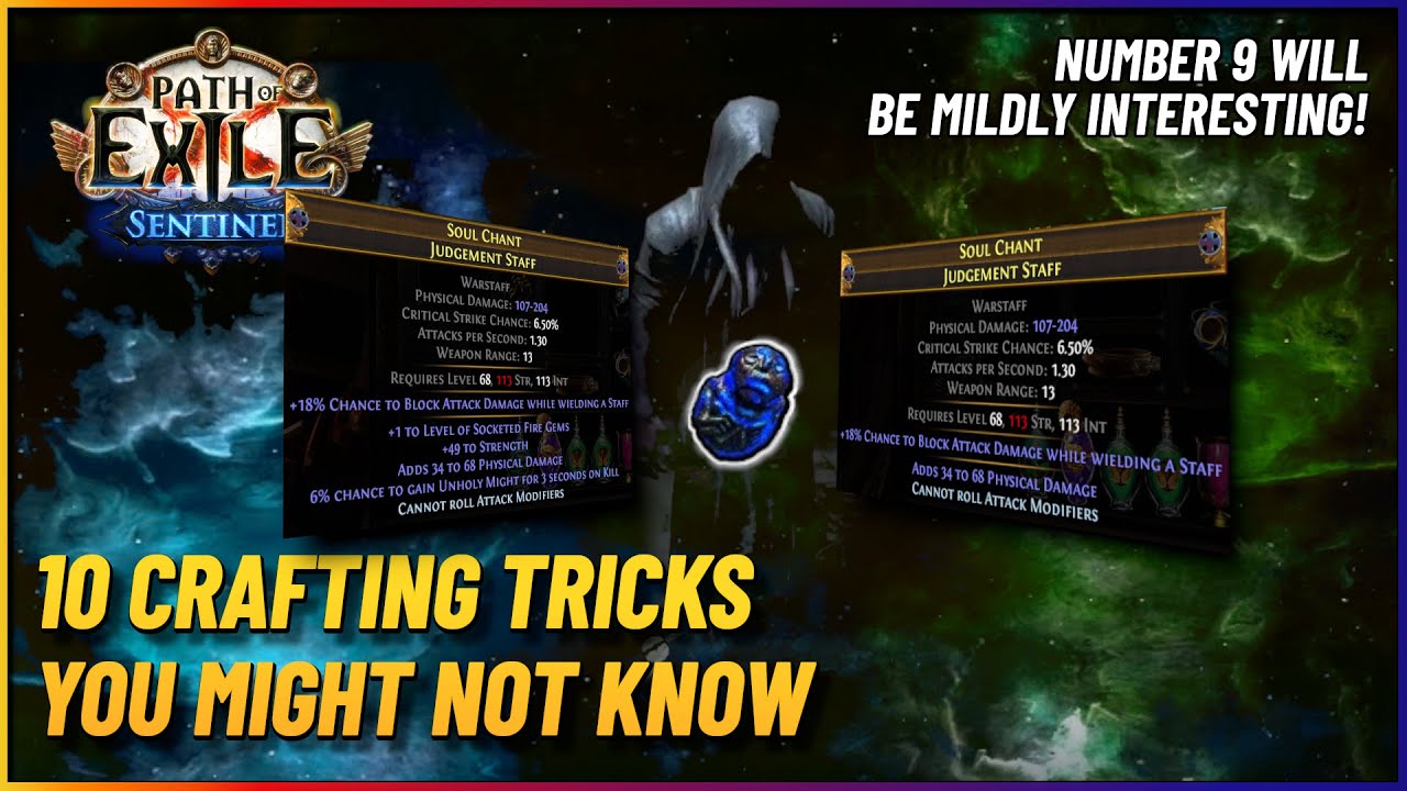 Path of Exile - 10 Interesting Crafting Mechanics - YouTube