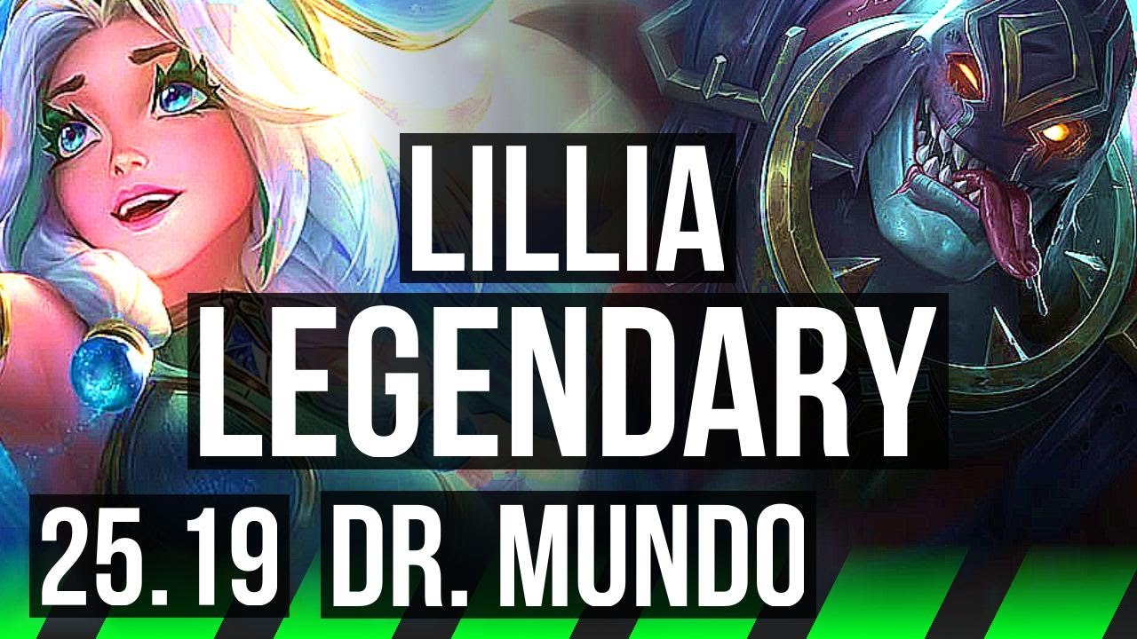 LILLIA vs DR. MUNDO (JGL) | Legendary, 16/4/9 | EUW Master | 25.19 ...