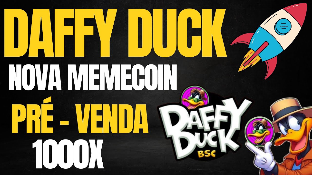 DAFFY DUCK NOVA MEMECOIN EM PRÉ VENDA NA PINK SALE 1000X - YouTube