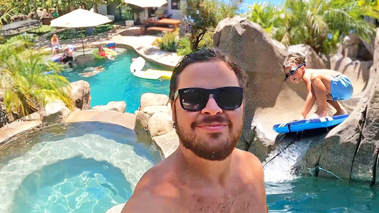 OUR BRAND NEW SWIMMING POOL!! - YouTube