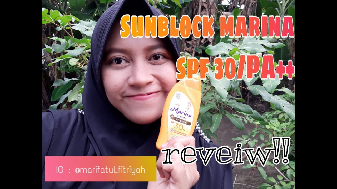 REVIEW : SUNBLOCK MARINA SPF 30 /PA++ - YouTube