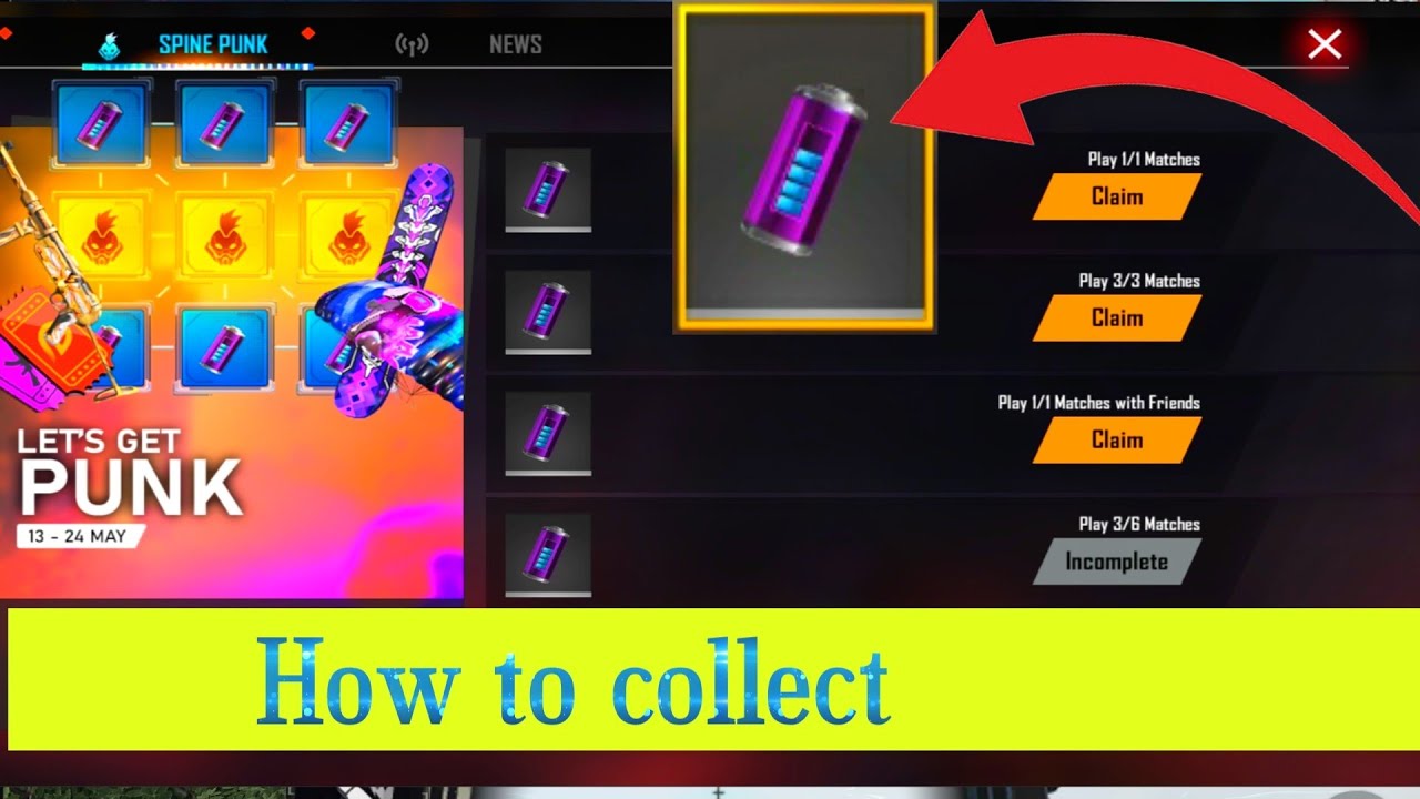 HOW TO COLLCT TOKENS IN FREE FIRE NEW EVENT || GET PERMANENT GUN SKIN ...