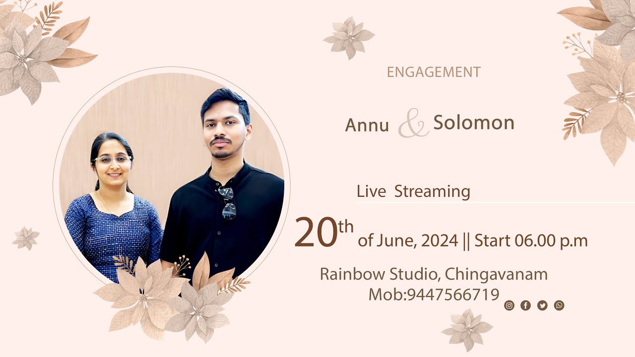 Engagement || Annu & Solomon - YouTube