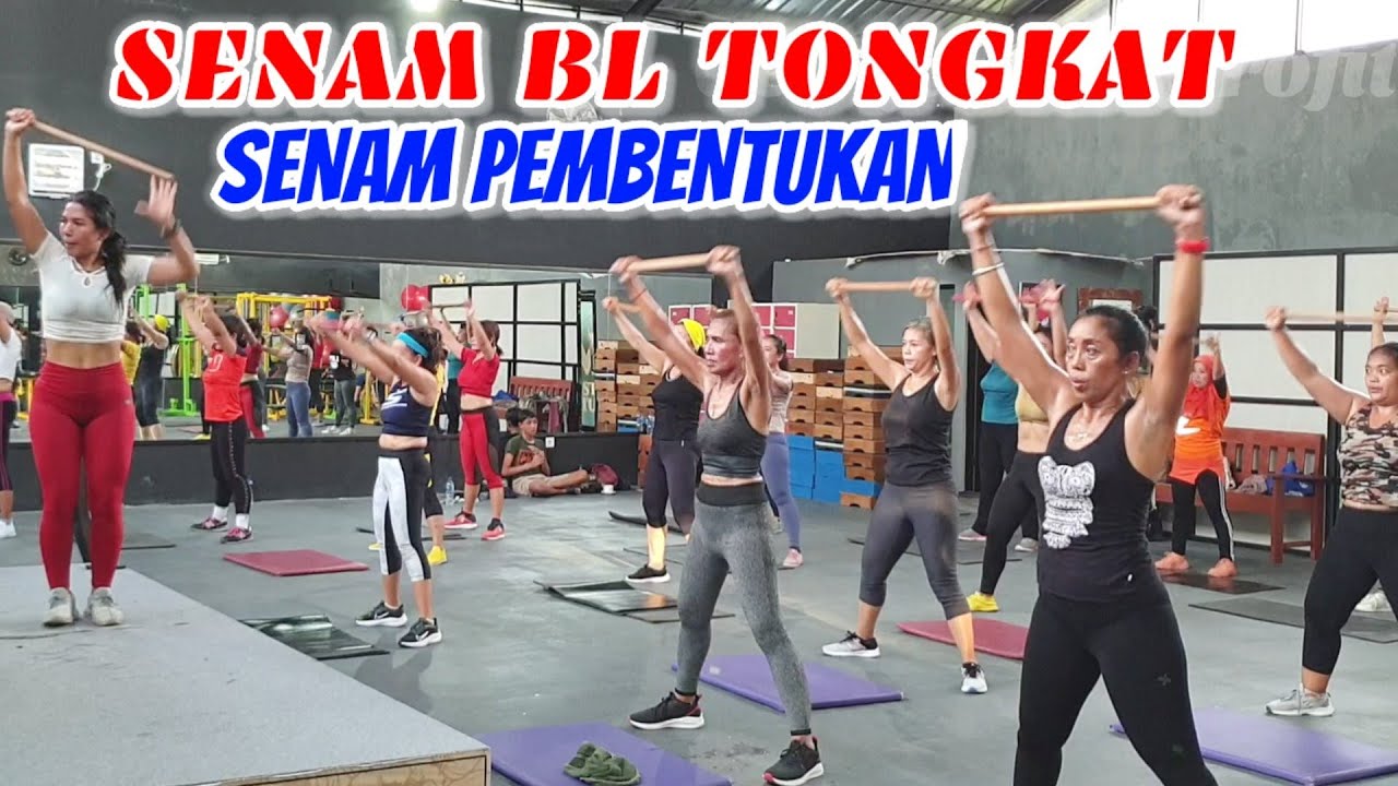 Senam pembentukan menggunakan alat tongkat | Senam BL stick - YouTube