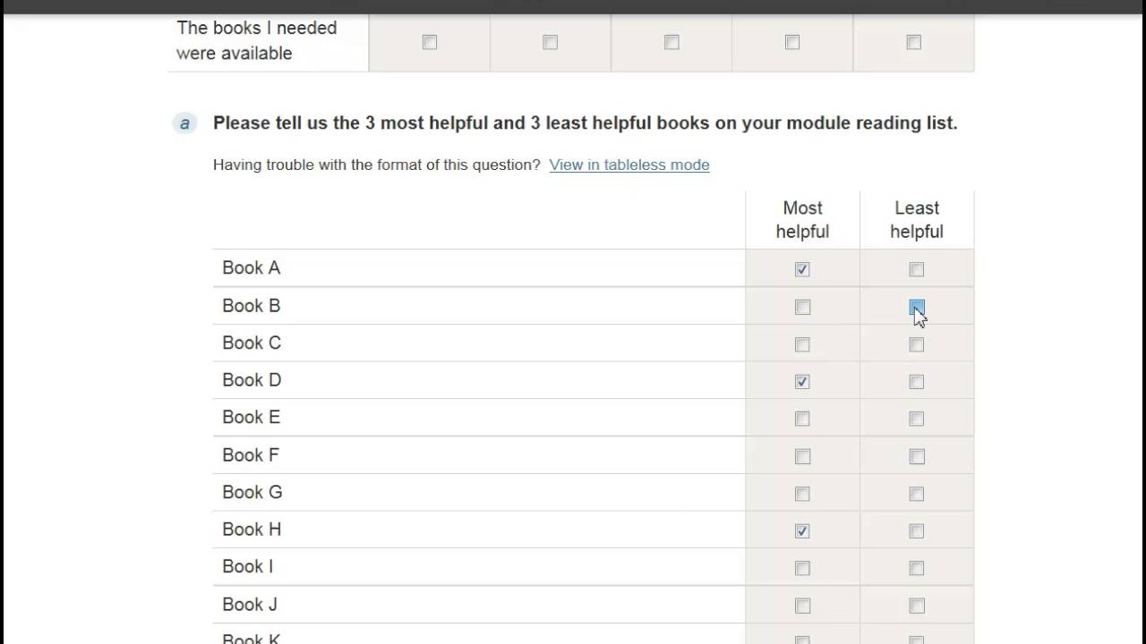 Example rank question - YouTube