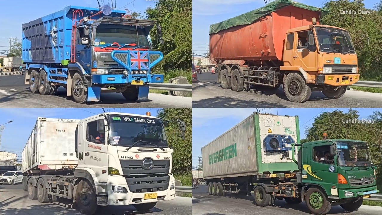 Truck Spotting Manyar Gresik Part 4 • Truk Dump, Reefer Container ...