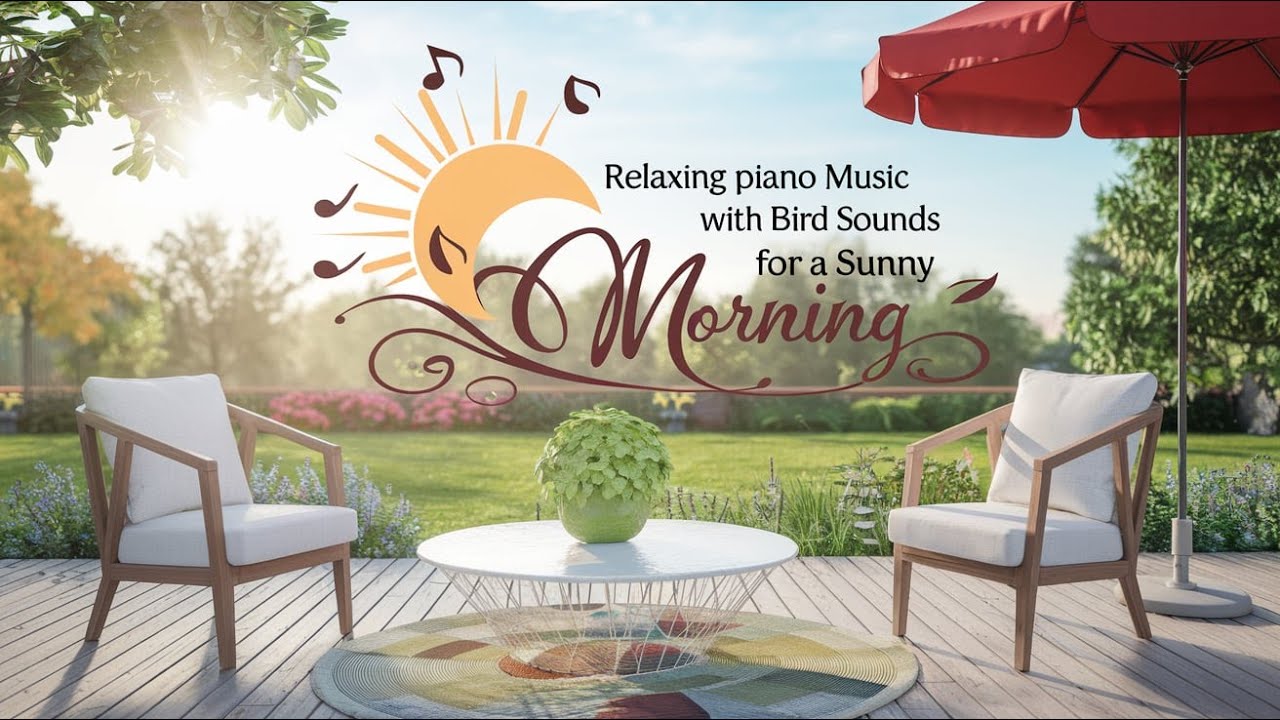 Relaxing Piano Music with Bird Sounds for a Sunny Morning ☀️ Beautiful ...