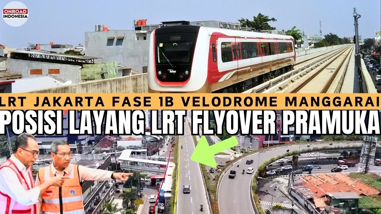 Progress LRT Jakarta Sepanjang PRAMUKA MATRAMAN & Posisi Layang LRT DI ...