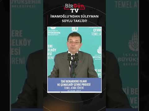 İmamoğlu'ndan gündem olacak Süleyman Soylu taklidi! | \