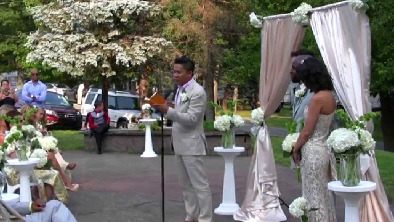 DANTE BASCO WEDDING POEM for Robin & Erica - YouTube