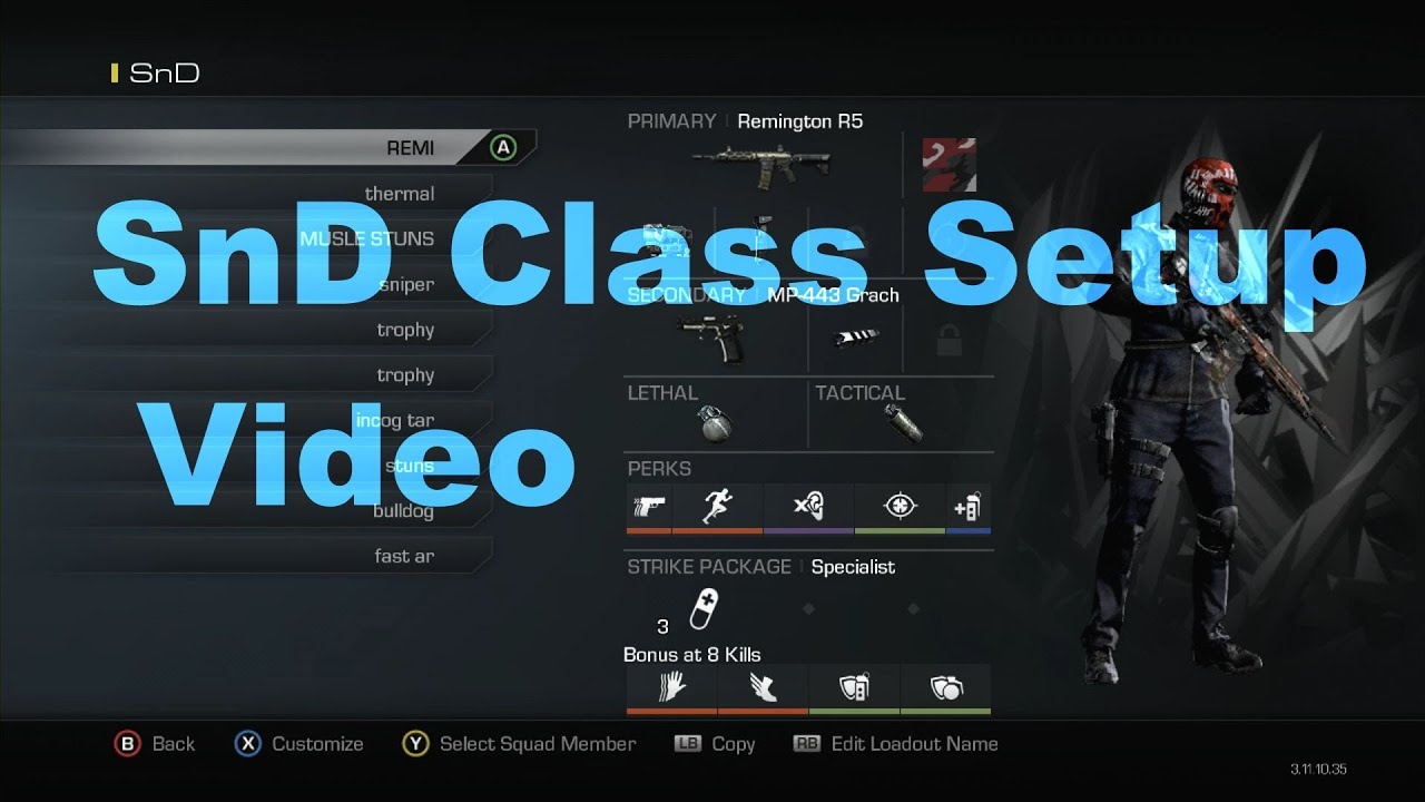 CoD Ghost: MLG Class Setup - YouTube