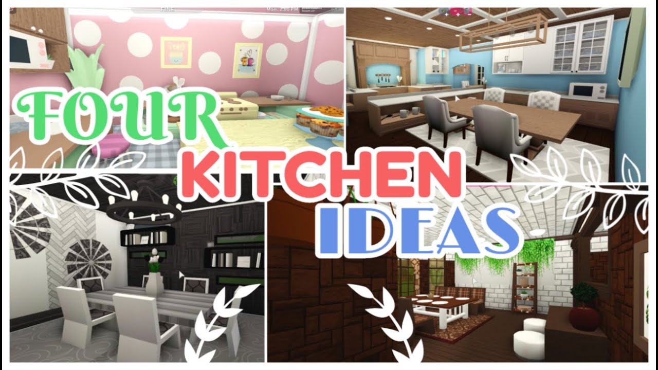 4 KITCHEN DESIGNS | BLOXBURG | ROBLOX - YouTube