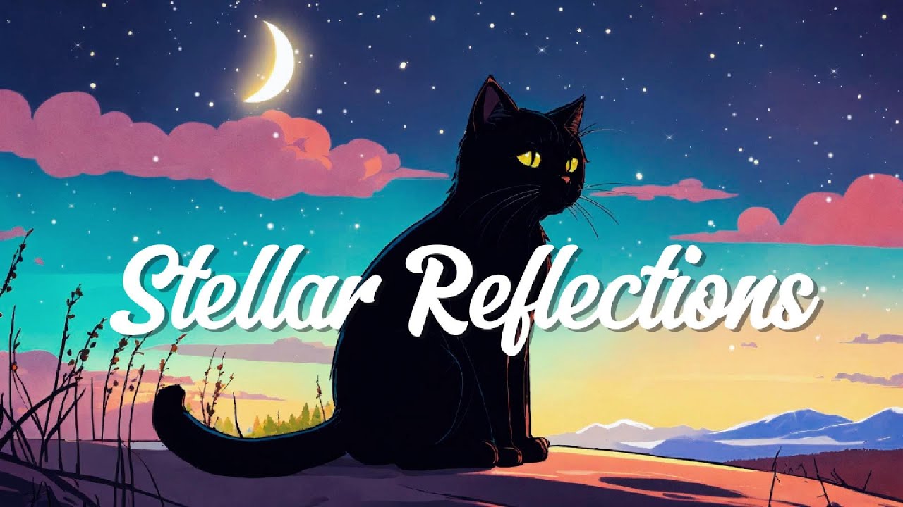 Sweet Moment 🍀 Stellar Reflections of a Calm Cat 🐾 Chill Beats / Lofi Hip Hop - YouTube