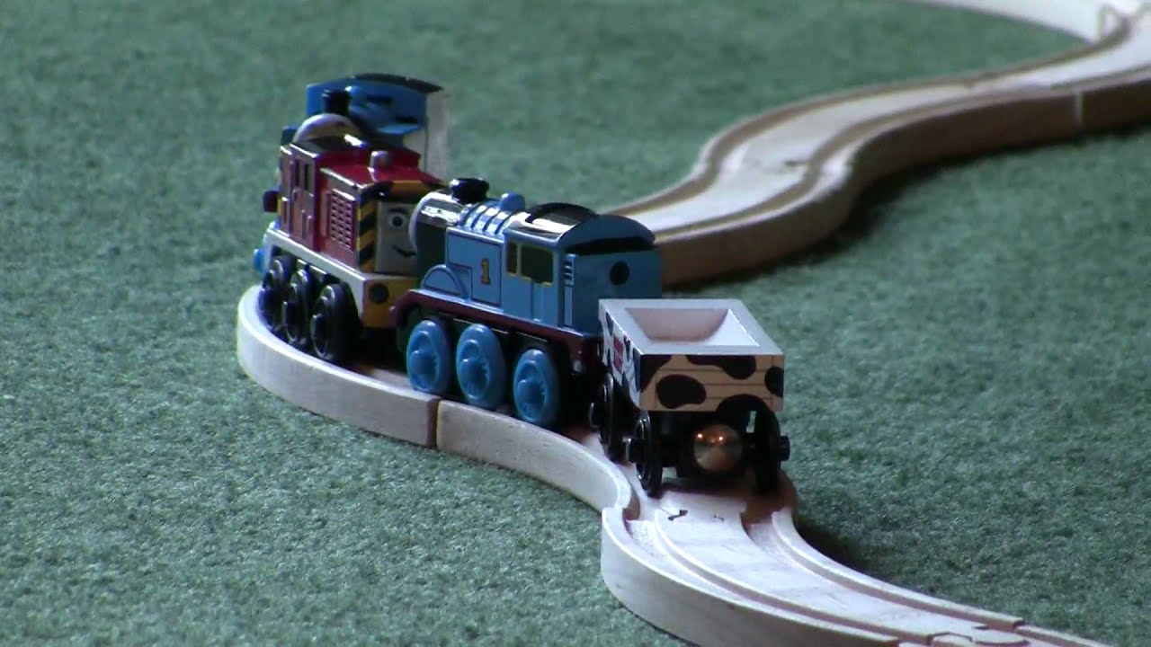 Thomas the Train collision on dangerous curve - YouTube